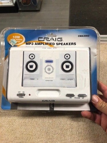 Brand new sealed CRAIG MP3 AMPLIFIED TRAVEL SPEAKERS 10 W. =======82c ...