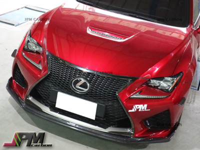 AG Style Carbon Fiber Front Bumper Add-on Lip Spoiler For 16-17 LEXUS ...