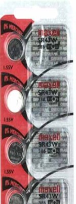 5 Maxell 386 SR43W SR43 V386 D386 260 H Watch Battery EXP 2027 | eBay