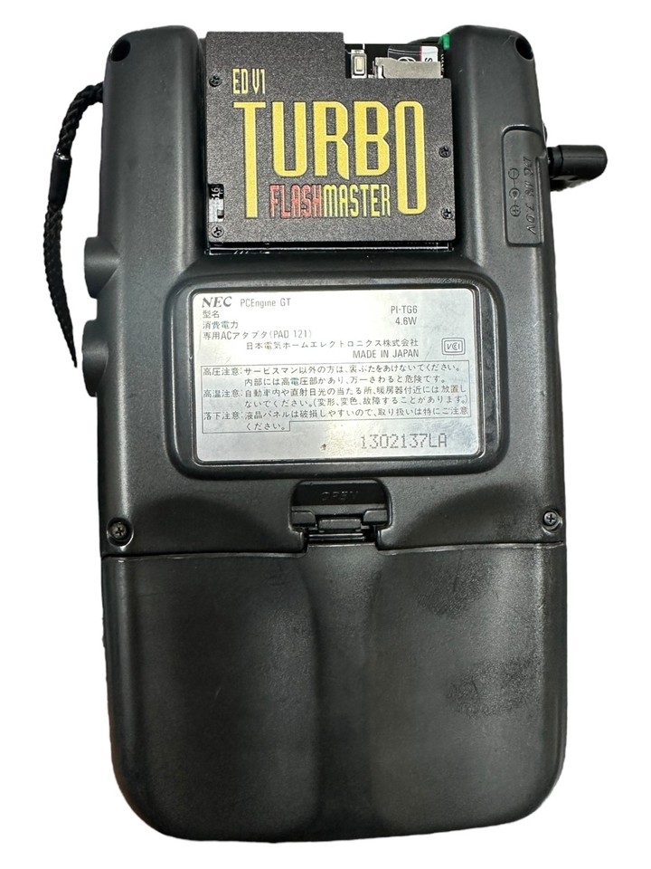 NEC PC Engine GT Handheld Console – Recapped + Turbo EverDrive – Rare ...