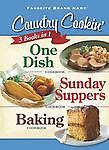 3 Country Cooking Cookbooks in 1: One Dish; Sunday Suppers; Baking ...