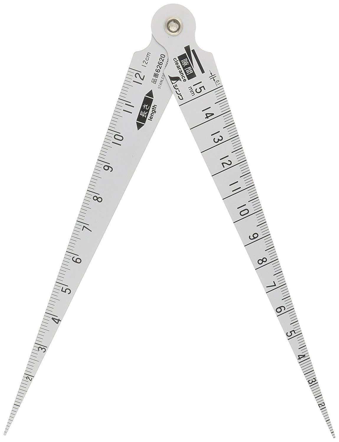 SHINWA Taper Gauge Measuring Metalworking Tools Scale Double 1 - 15 mm ...