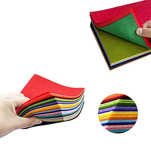 Stiff Felt Sheets 8 x12 inches Felt Fabric for Embroidery Handwork 40 ...