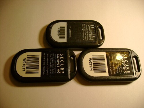 Secure Computing Safeword Security Token Silver 2000 Series (3 Pcs Lot ...