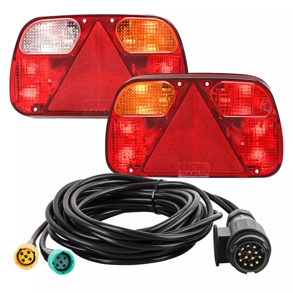 5m LED Trailer tail light set 13-pin cable set trailer lighting tail ...