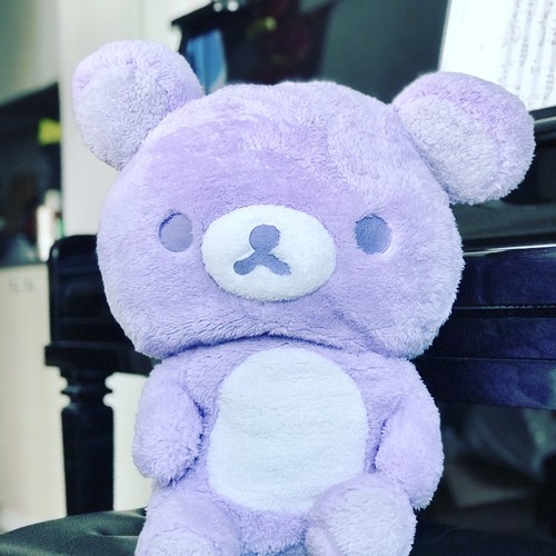 Brand New! Lavender Purple Pastel Rilakkuma San-X 50cm Big Fluffy Plush ...