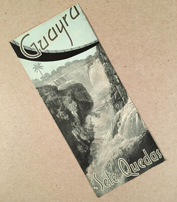 Paraguay Brazil GUAYRA GUAIRÁ FALLS SETE QUEDAS c.1920s-30s Travel ...