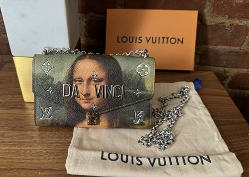 Authentic Louis Vuitton Wallet on Chain Jeff Koons Da Vinci Limited ...