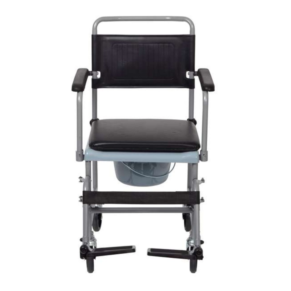 Drive Mobile wheeled glideabout toilet commode chair wheelchair with ...