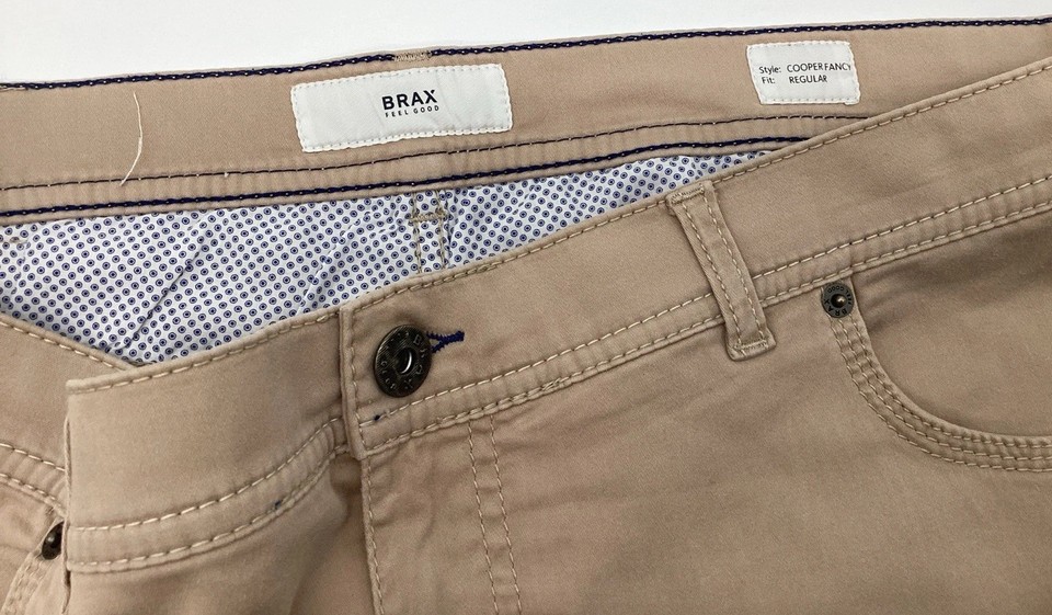 Brax Pants Mens SZ 40x34 Cooper Fancy Slim Straight Leg Regular Fit ...