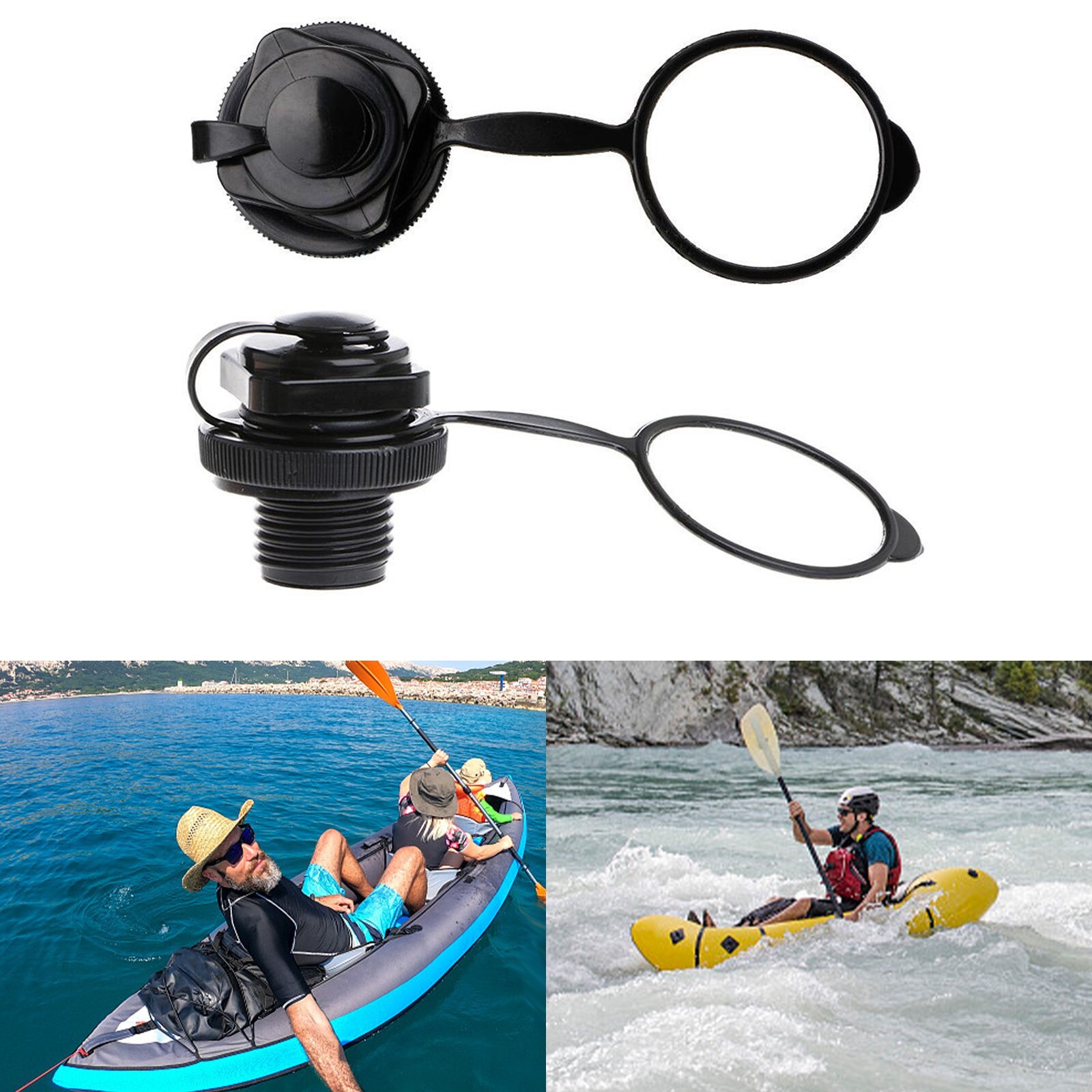 Durable Air Valve Cap Inflatable Boat Part Air Plugs Airbed Anti-leak ...
