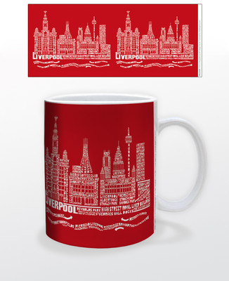 CITOGRAPHY LIVERPOOL 11 OZ COFFEE MUG TEA CUP UK ENGLAND MERSEYSIDE ...