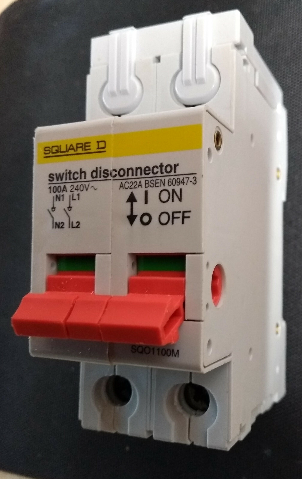 Square D SQO1100M 100A 2 pole Main Switch Disconnector BSEN60947-3 ...