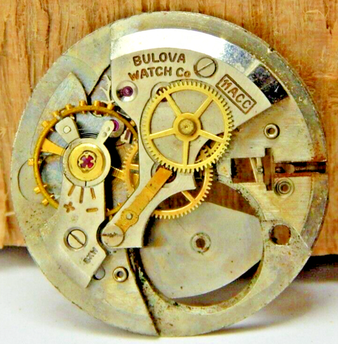 Vintage 1955 Bulova 11ACC manual 17 jewel nickeled men's wrist watch ...