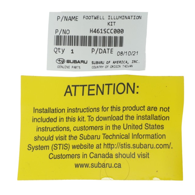 Genuine Subaru Foot-Well Illumination H461SCC000 for sale online | eBay