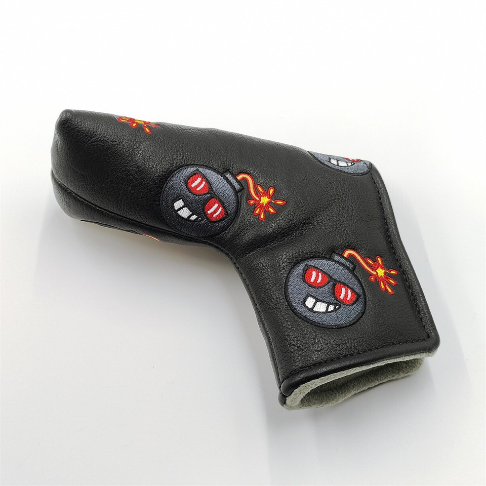 Premium Synthetic Leather Blade Style Bomb Golf Putter Headcover ...