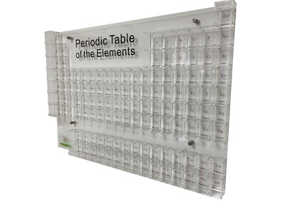 Wall Mounted Acrylic Periodic Table Elements Case, Periodic Table For ...