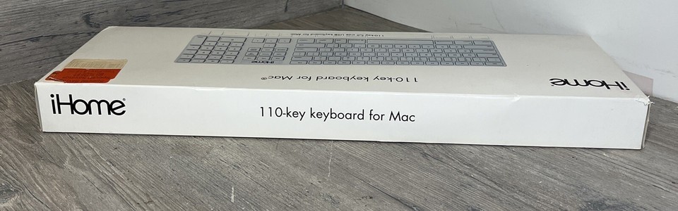RARE NEW OLD STOCK SEALED iHome Full Size Mac Keyboard IMAC-K120S Apple ...