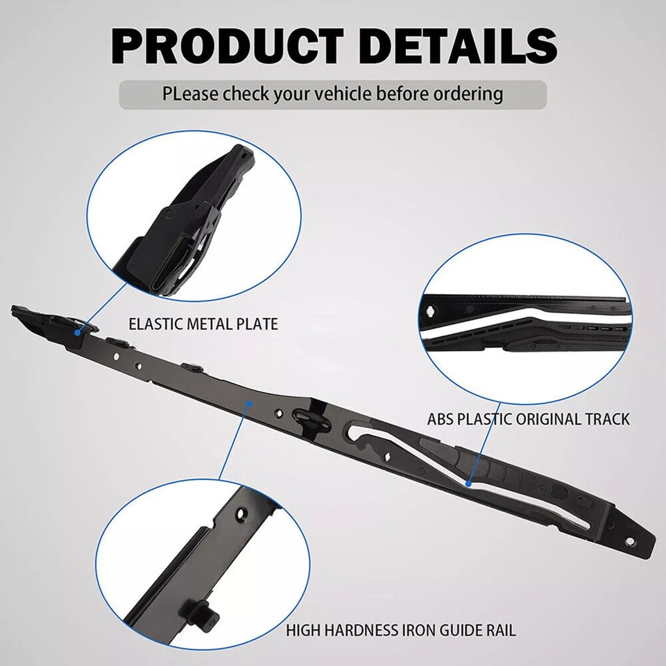 Crew Cab Sunroof Glass Cables+Track Assembly Repair Kit for Ford 2015 ...