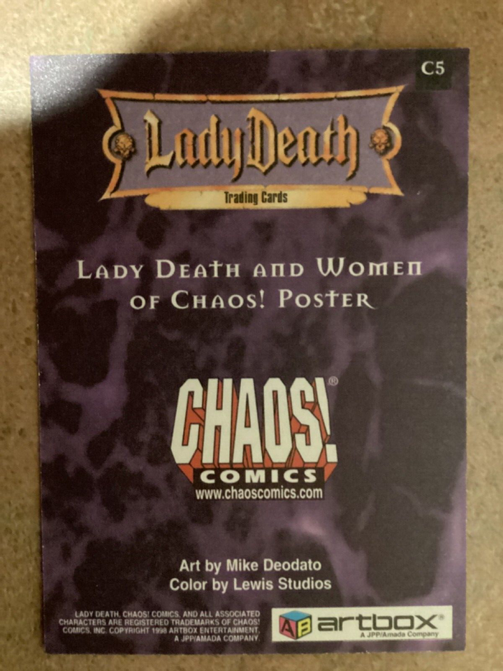 Lady Death 1998 Covenant Trading Cards Artbox Chase C4 | eBay