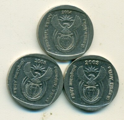 3 DIFFERENT 2 RAND COINS from SOUTH AFRICA (2003, 2004 & 2005) | eBay