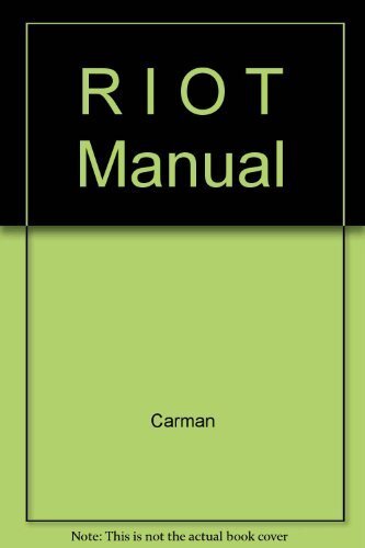 R I O T Manual by Carman Paperback / softback Book The Fast Free ...