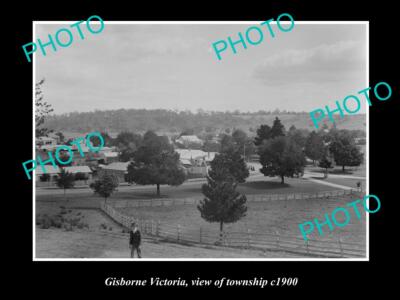 OLD 8x6 HISTORIC PHOTO OF GISBORNE VICTORIA VIEW OF THE TOWNSHIP c1900 ...