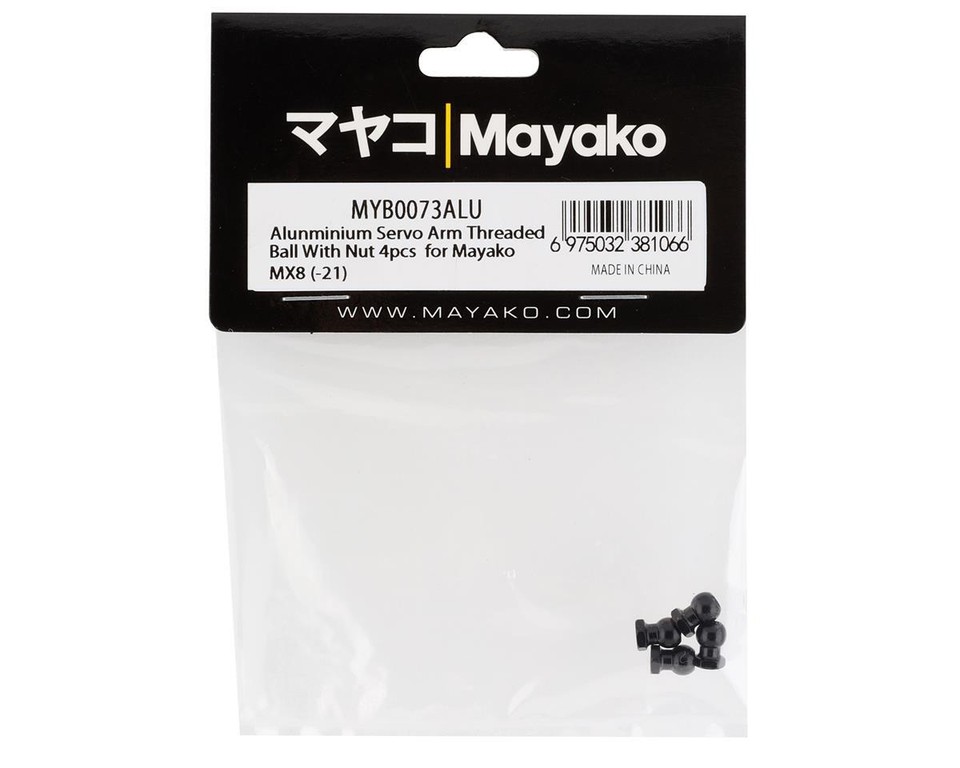 Mayako MX8 Aluminum Threaded Pivot Balls (4) [MAYB0073ALU] | eBay
