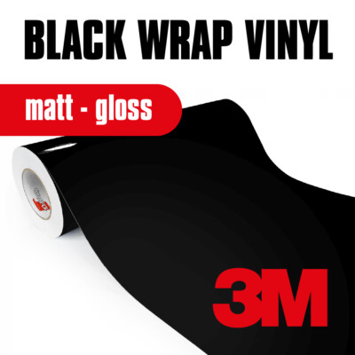2080 vehicle wrap vinyl Black gloss or matt 3M™ Controltac™ technology ...