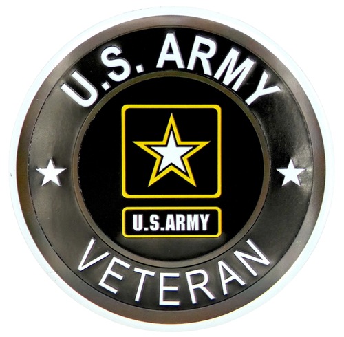 3D METAL US Army Veteran Decal Emblem Patriotic Auto, Truck, Car ...
