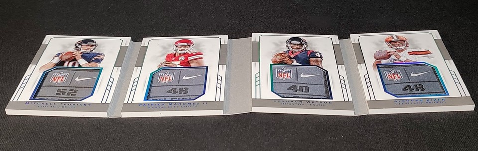 TRUE 1/1 RC JSY PATRICK MAHOMES NFL SHIELD PATCH ROOKIE 2017 National ...