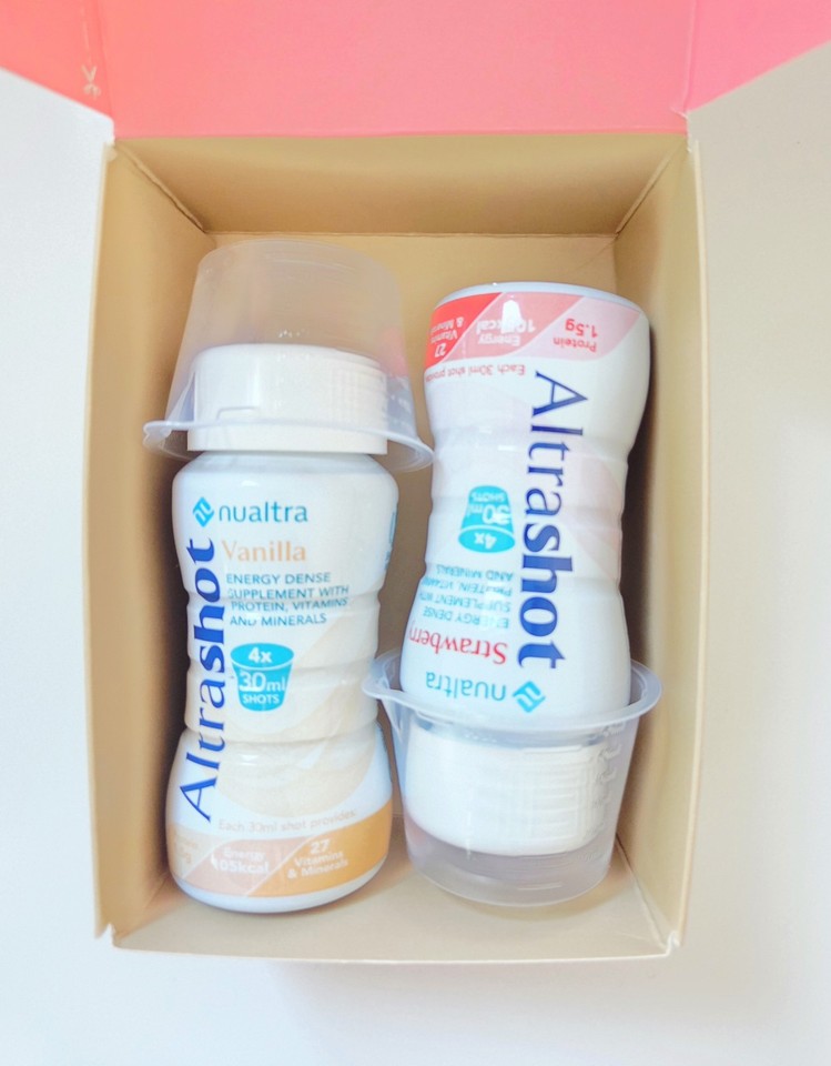 Nualtra Altrashot Starter Pack 2 x 120ml Vanilla Strawberry Shot Cups ...