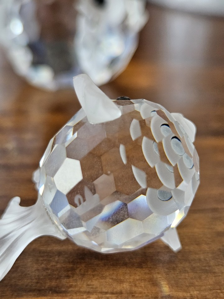 3 Swarovski Crystal blowfish / puffer fish Excellent Condition w/ Boxes ...