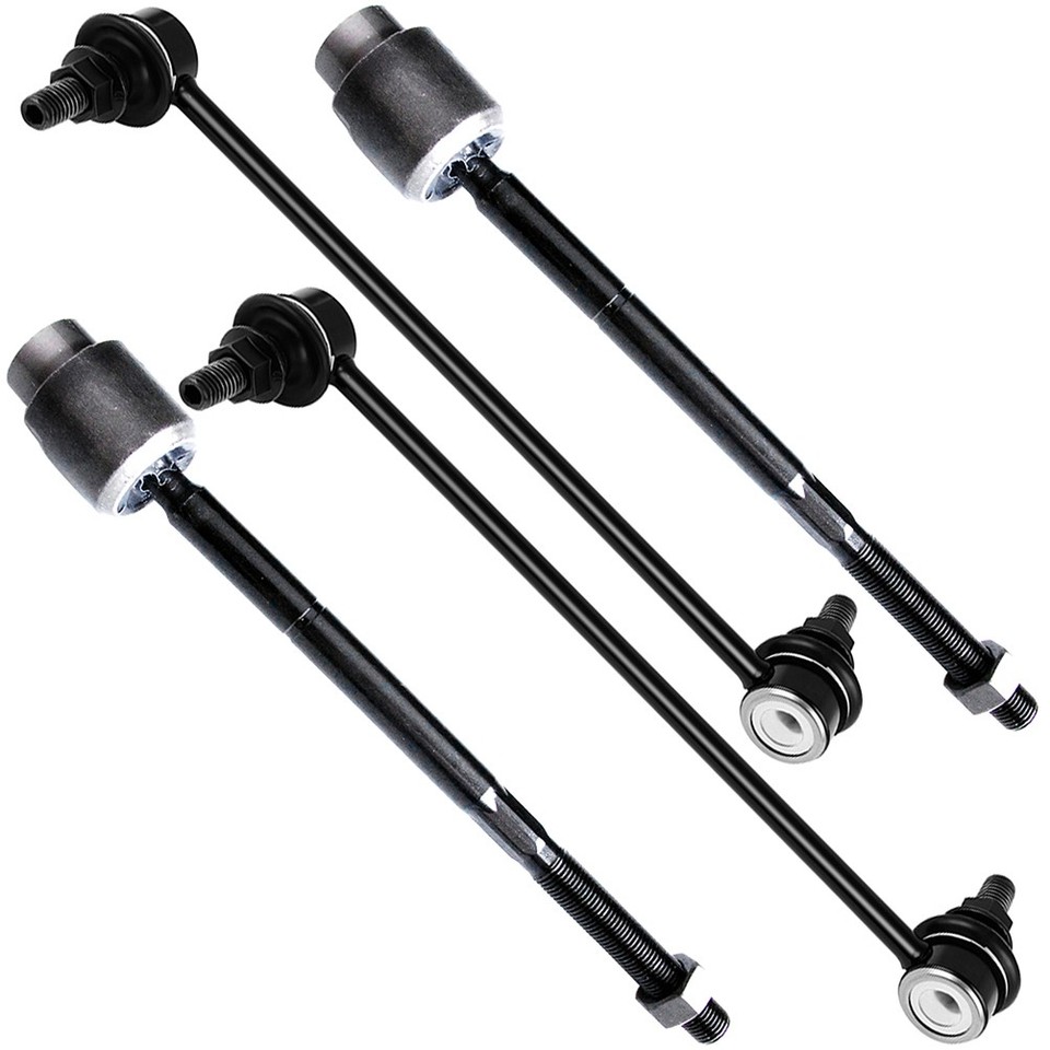 4x Front Steering Sway Bar Inner Tie Rod End For 2004-2012 Chevrolet ...