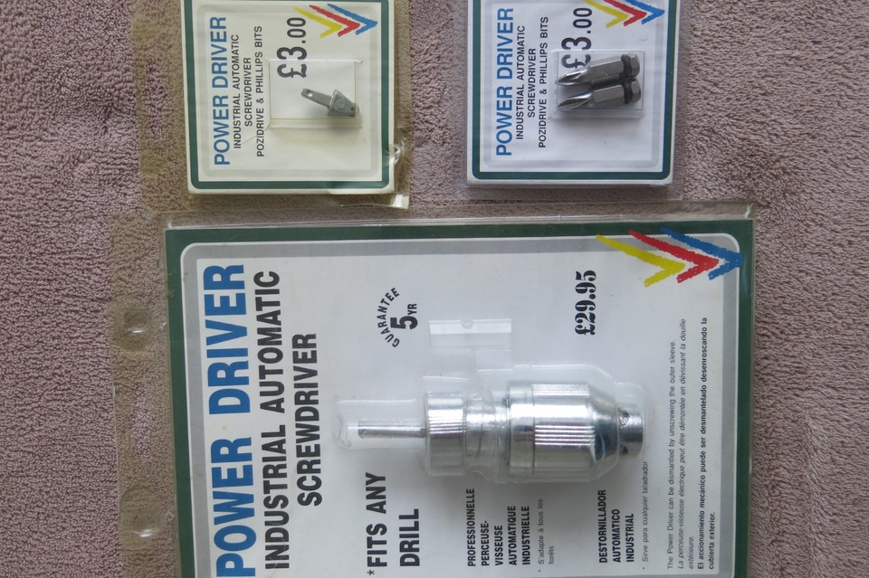 POWER DRIVER CHUCK + BITS | eBay UK