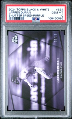 2024 TOPPS BLACK & WHITE SHUTTER SPEED PURPLE #SS4 JARREN DURAN 9/25 ...