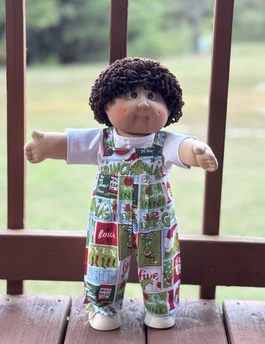 16”-18” Cabbage Patch Kids Christmas Overalls Outfit CPK Doll Clothes ...