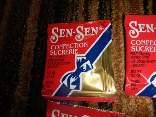 1 box 12-PACKETS Old VINTAGE candy SEN SEN mint licorice breath ...