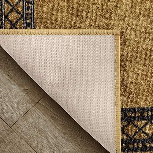 Antep Rugs Alfombras Modern Bordered 2x7 Non-Skid (Non-Slip) Low ...