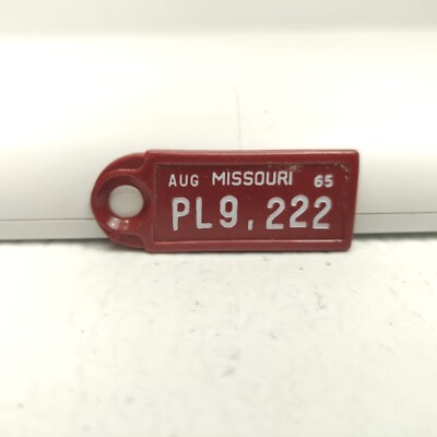 RARE VTG Disabled Veterans Mini License Plate Key Chain Ring Tag ...