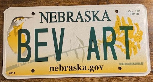 BEV ART Vanity License Plate Brewer Art Store BEV/ART | eBay