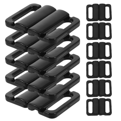 100 Pcs Plastic Buckle Clasp Replacement Bathing Suit Hooks Adjustment ...
