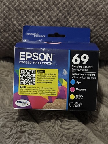 Epson 69 Black + Tricolor INK Cartridge pack CYAN/MAGENTA/YELLOW 3292 ...