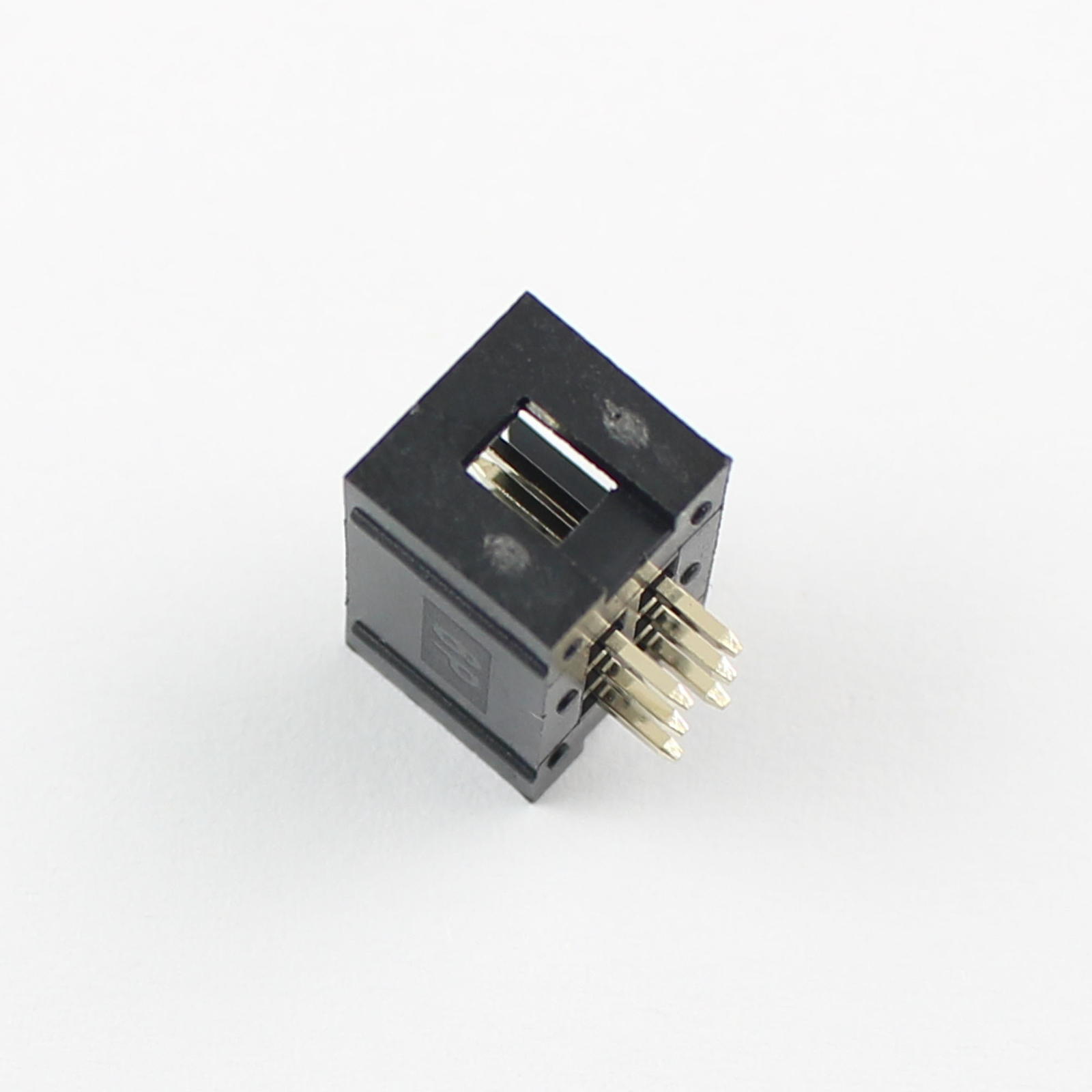 10Pcs 2.54mm 2x3 Pin 6 Pin Straight Male Shrouded PCB Box header IDC ...