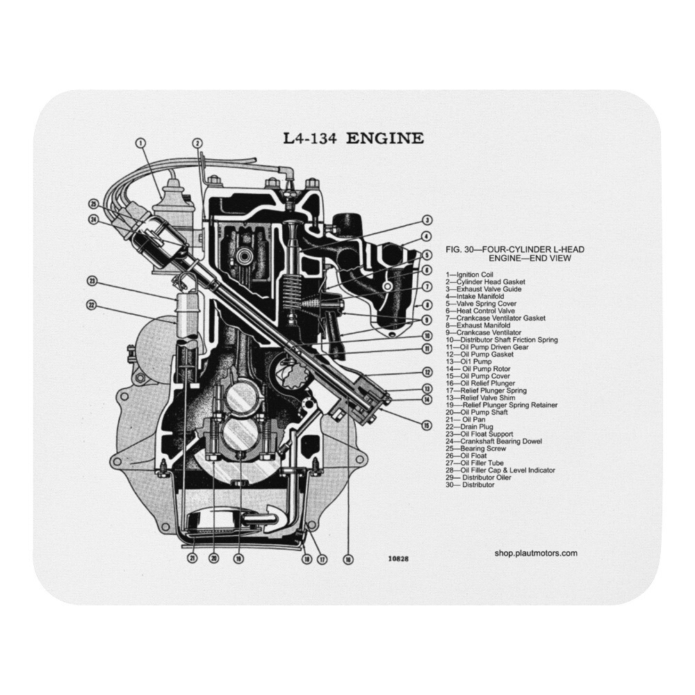 Willy's CJ-2A Jeep L4-134 Engine - Mouse Pad | eBay