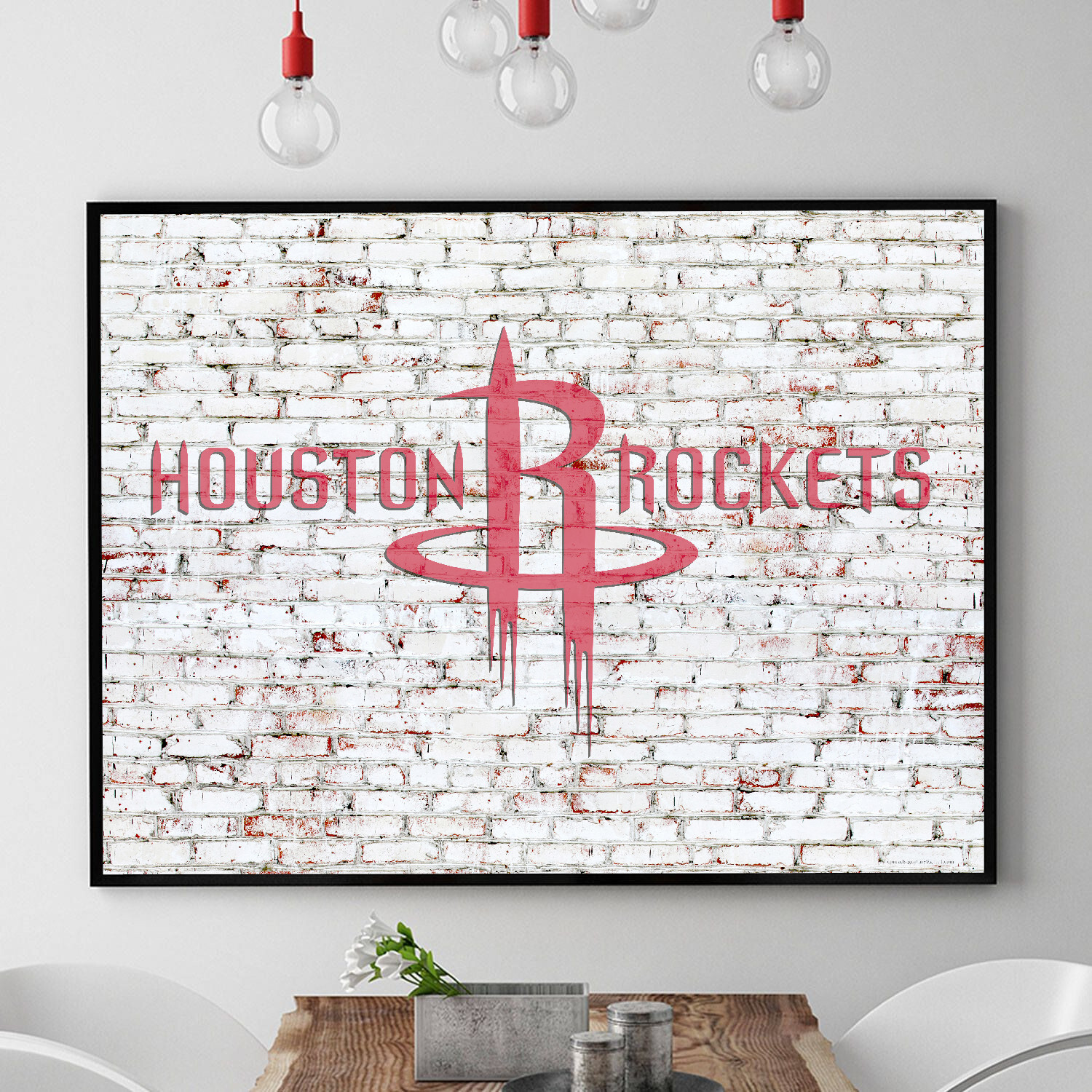 Houston Rockets Wall Art Print NBA Gift Man Cave POSTER CANVAS | eBay