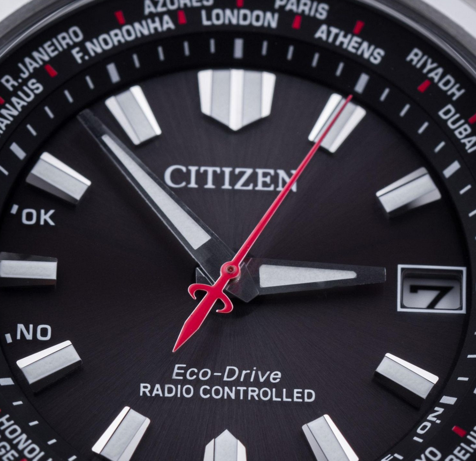 Citizen Radio Controlled World Time Black Dial Men's Eco-Drive Watch ...
