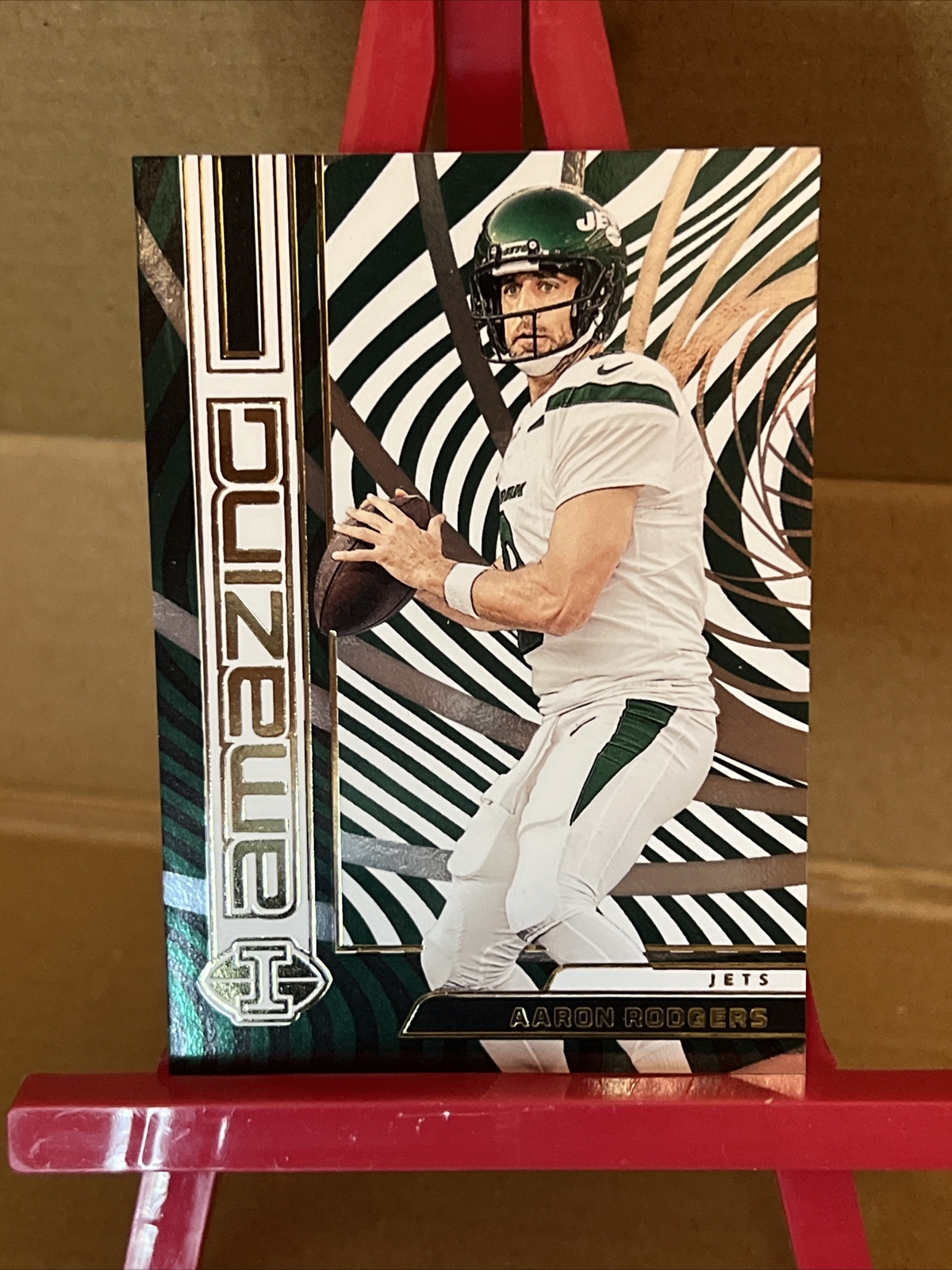 2023 Panini Illusions Football Aaron Rodgers Amazing Insert Card - Jets ...