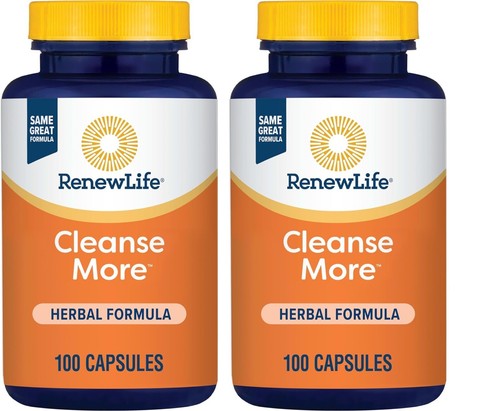 Renew Life Cleanse More 100 Capsules 2 bottles Exp 02/2026 | eBay