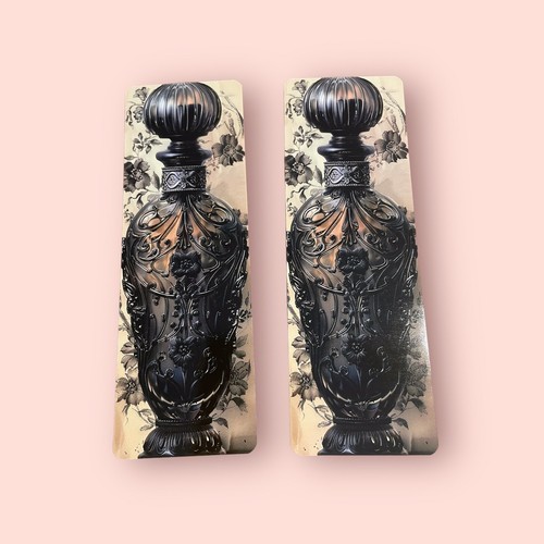 Lovely illustrated Vintage Perfume Bottle printed bookmark, Page Saver ...